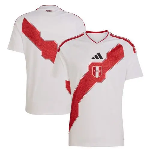 Adidas Peru National Team Fifa X World Cup 2026 Home Replica Jersey - White