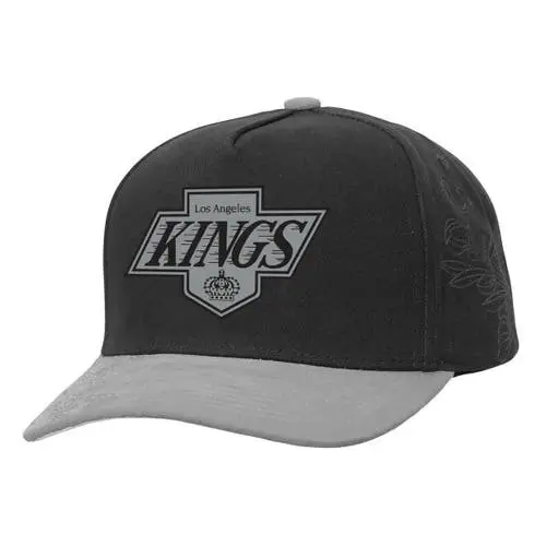 Mitchell & Ness Silver Los Angeles Kings May Flowers Pro Crown Adjustable Hat