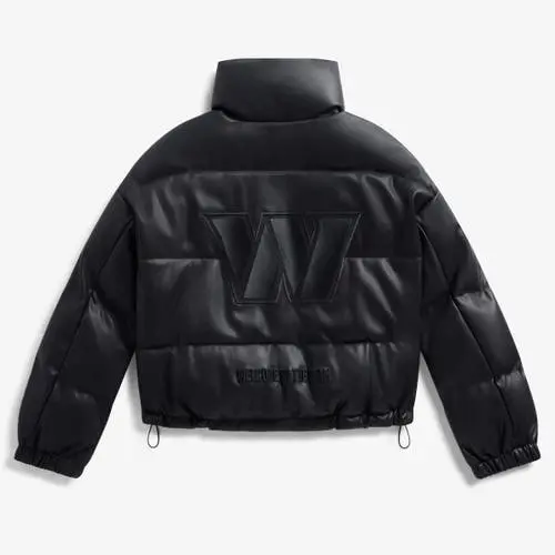 OFF SEASON Washington Commanders Faux Leather Puffer Jacket