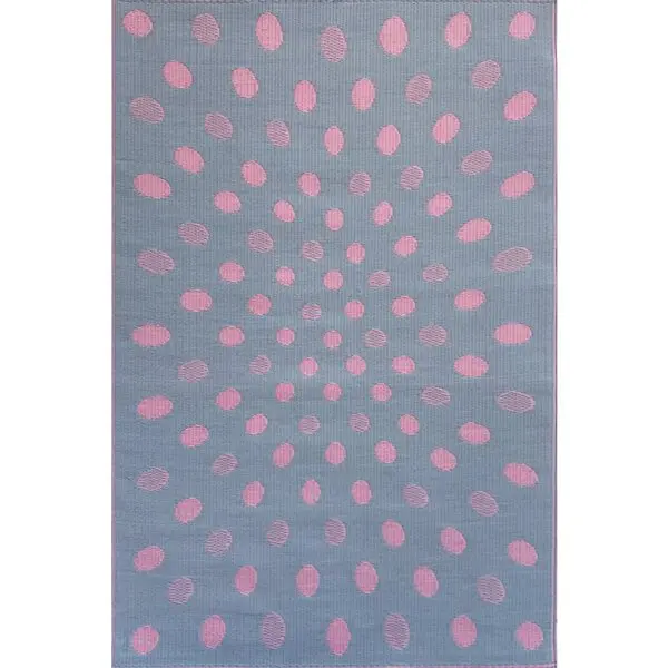 MAD MATS Dots Rug - Pink Grey - 5'x8'