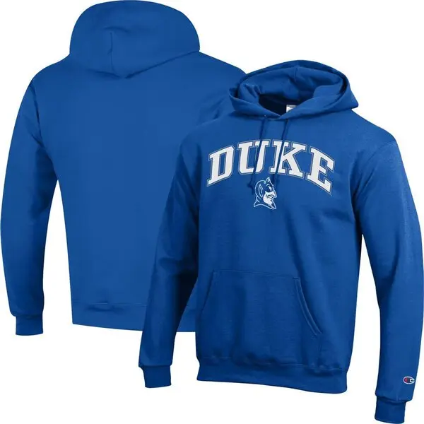 Champion Duke Blue Devils Arch Over Logo Pullover Hoodie