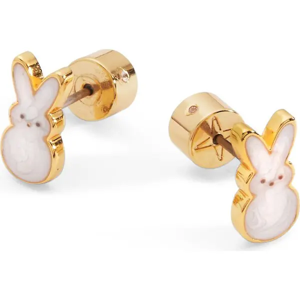 ALEX AND ANI Peeps® Pearlized Bunny Stud Earrings - Gold