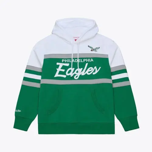Mitchell & Ness Philadelphia Eagles Head Coach Hoodie - Kelly Green