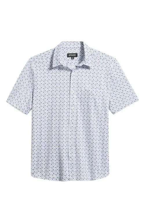 Johnston & Murphy Xc Flex Ascend Short Sleeve Button-up Shirt