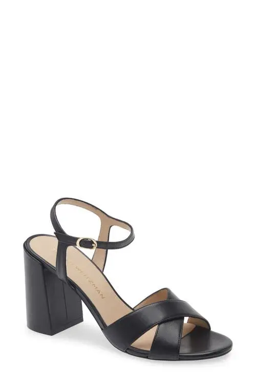 STUART WEITZMAN Alyssa Ankle Strap Sandal - Black