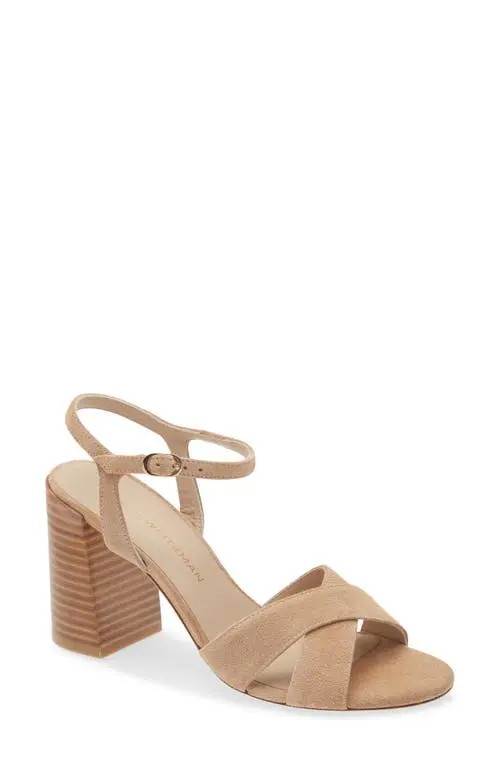 STUART WEITZMAN Alyssa Ankle Strap Sandal - New Camel