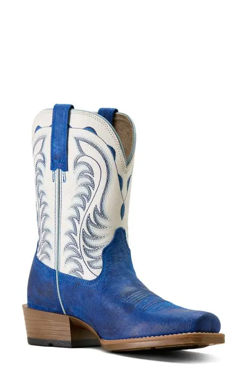 Ariat Salina Narrow Cutter Toe Western Boot - Blueberry