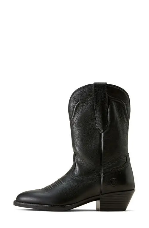 Ariat Easton R Toe Western Boot - Velvety Black