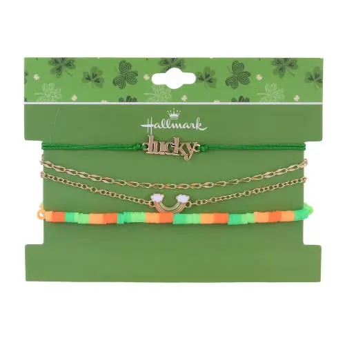 HALLMARK Assorted Bracelet Set - Green