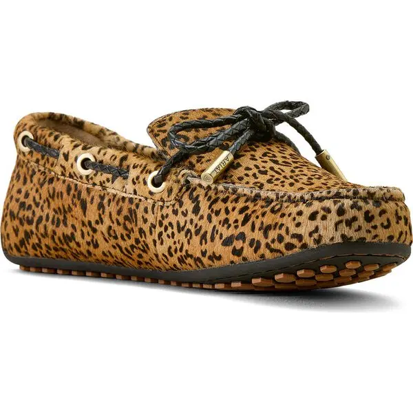 Ariat Margot Genuine Calf Hair Driving Shoe - Mini Cheetah Hair On