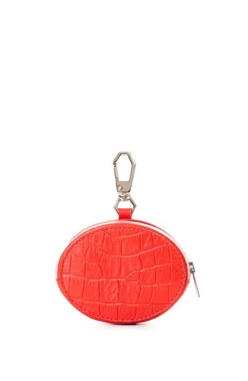 VELEZ Leather Coin Purse - Red