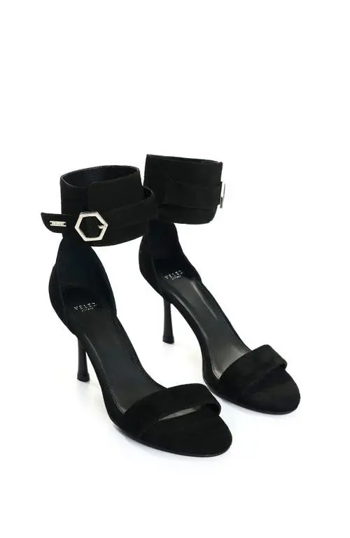 VELEZ Suede Leather Heeled Sandals