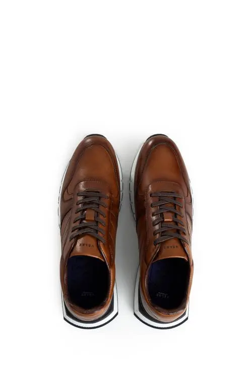 VELEZ Leather Sneakers With Stitching
