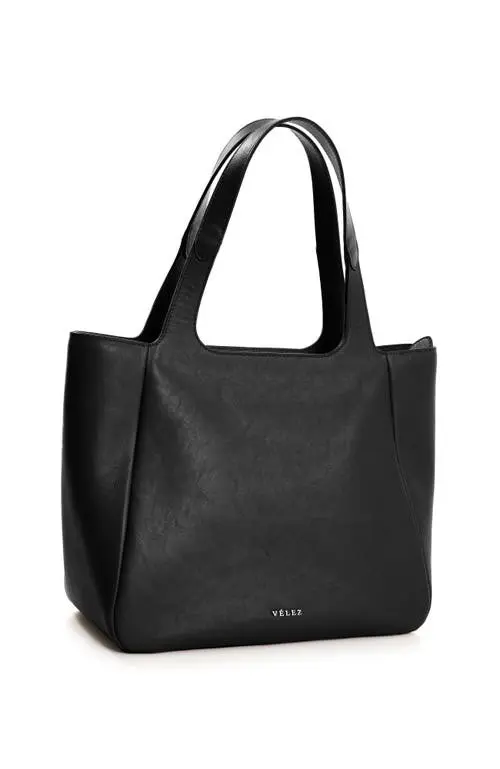 VELEZ Ailana Leather Shopping Bag