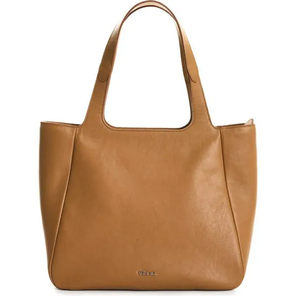 VELEZ Leather Tote Bag - Brown