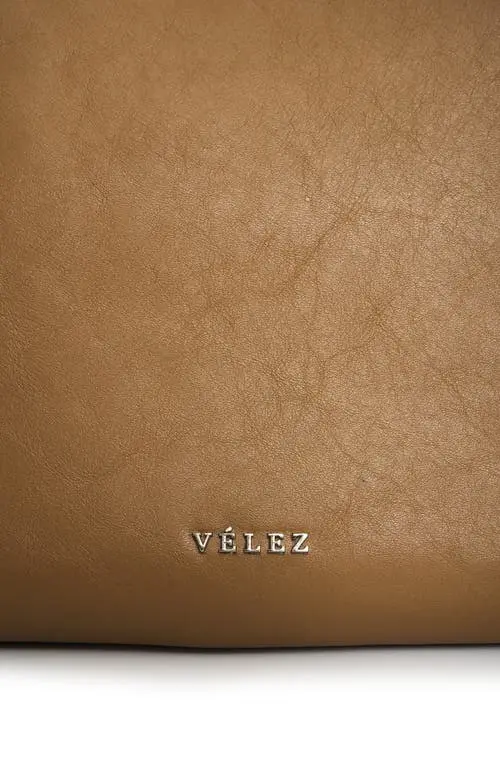 VELEZ Leather Tote Bag - Brown