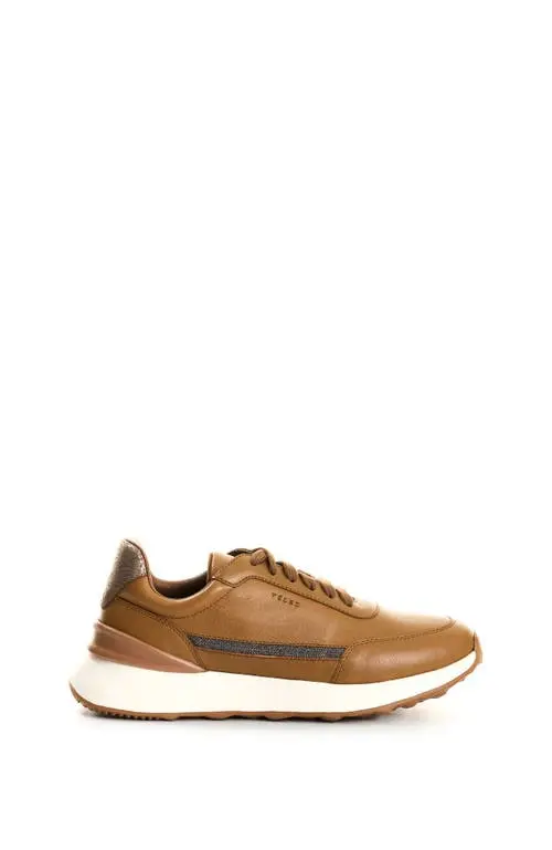 VELEZ Leather Sneakers - Honey