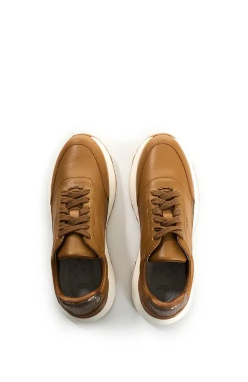 VELEZ Leather Sneakers - Honey