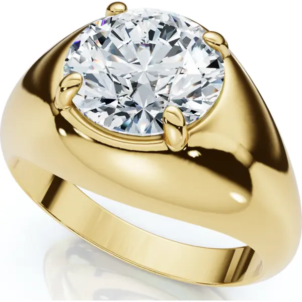 BLISS DIAMOND 3ct Diamond Wedding Anniversary Ring - 10k Yellow Gold