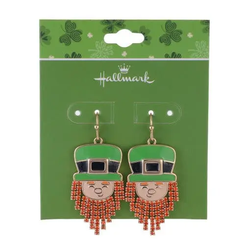 HALLMARK Leprechaun Dangle Earrings