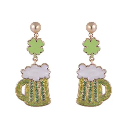 HALLMARK Beer Mug Dangle Earrings