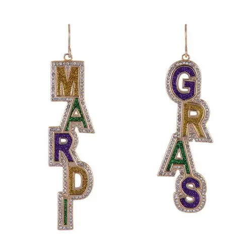 HALLMARK Mardi Gras Linear Earrings