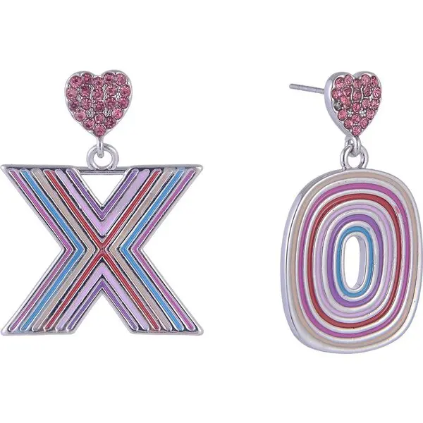 HALLMARK Xo Drop Earrings - Pink