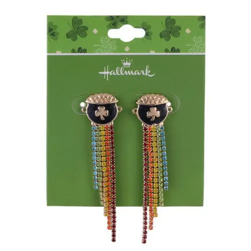 HALLMARK Pot Of Gold Dangle Earrings