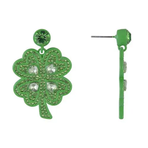 HALLMARK Four Leaf Clover Drop Earrings