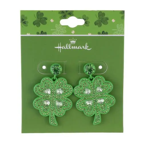 HALLMARK Four Leaf Clover Drop Earrings