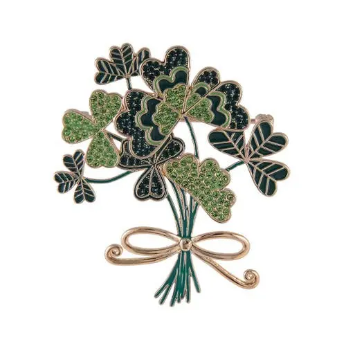 HALLMARK Four Leaf Clover Bouquet Pin