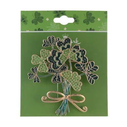 HALLMARK Four Leaf Clover Bouquet Pin