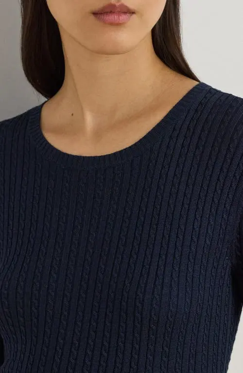 Ralph Lauren Cable Knit Long Sleeve Sweater