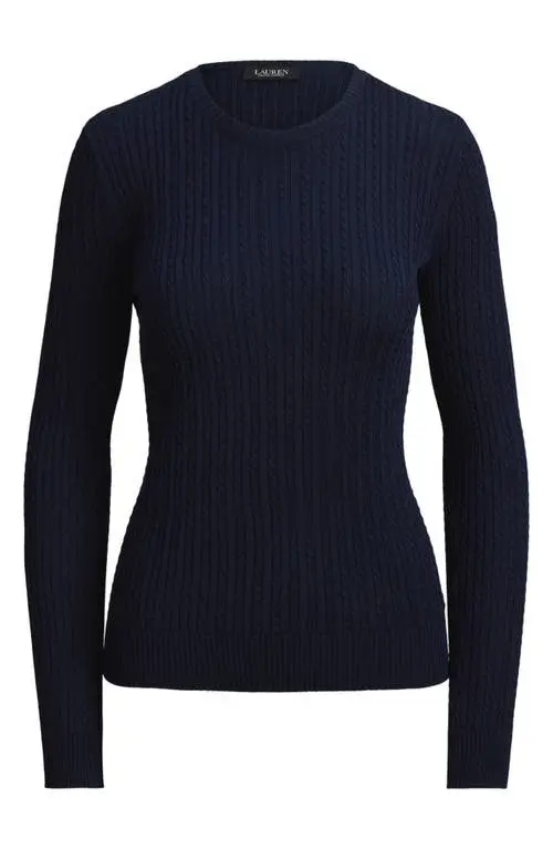 Ralph Lauren Cable Knit Long Sleeve Sweater