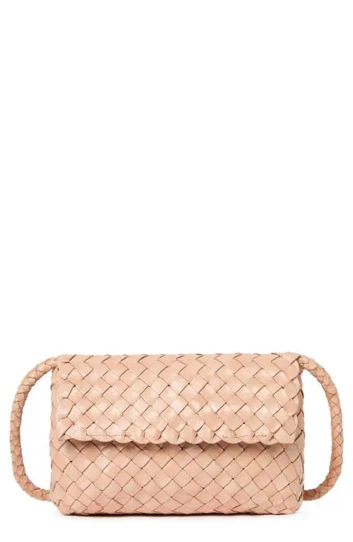 LOEFFLER RANDALL Vinnie Woven Leather Crossbody Bag - Desert Sand