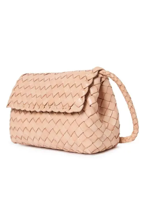 LOEFFLER RANDALL Vinnie Woven Leather Crossbody Bag - Desert Sand