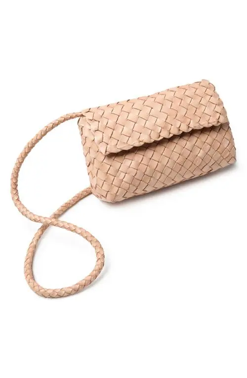 LOEFFLER RANDALL Vinnie Woven Leather Crossbody Bag - Desert Sand