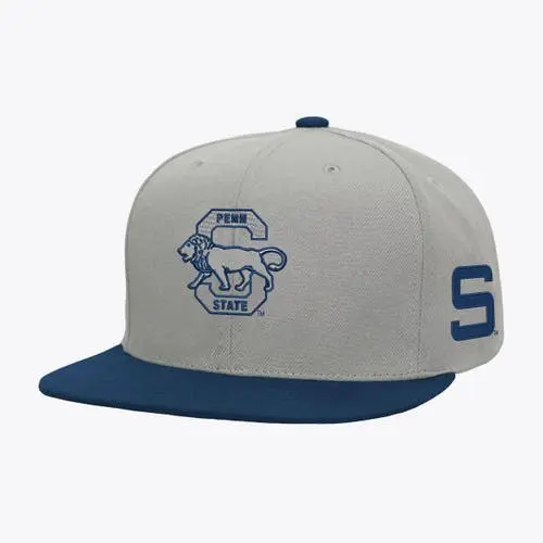 Mitchell & Ness Navy Penn State Nittany Lions Plaid Og Snapback Hat
