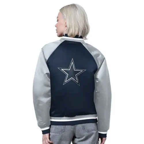 STARTER Dallas Cowboys Satin Varsity Jacket