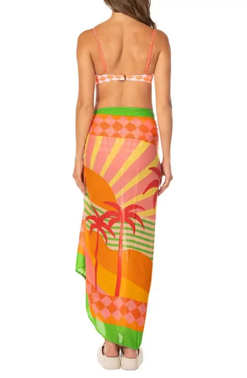 MAAJI Jungle Sway Isla Print Cover-up Pareo - Open Red