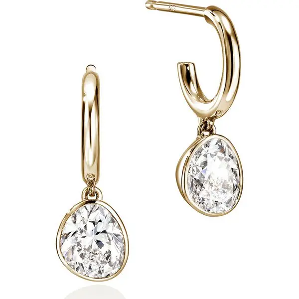 John Hardy Jh Lovestruck™ Hoop Earrings With 14k Lab-grown Diamonds - Gold