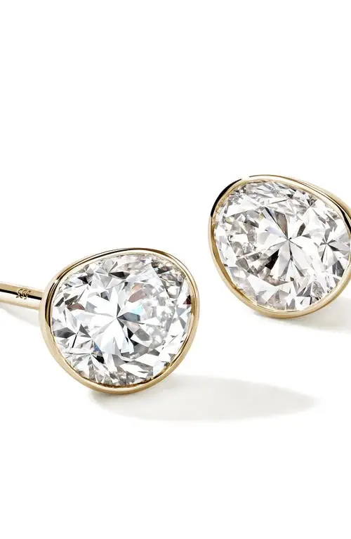 John Hardy 18k Lab-grown Diamond Stud Earrings - Gold