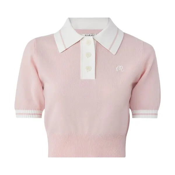 MALBON Mikayla Polo T-shirt 'dusty Rose - Pink