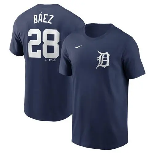 Nike Javier Báez Detroit Tigers Fuse Name & Number T-shirt - Navy