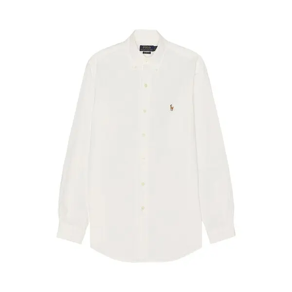 Polo Ralph Lauren Long-sleeve Chambray Shirt - White