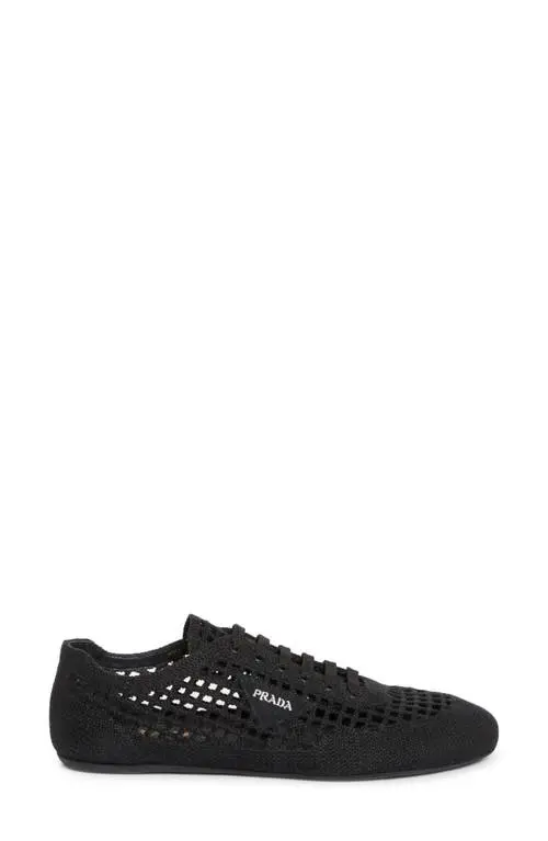 Prada Crochet Sneaker - Black