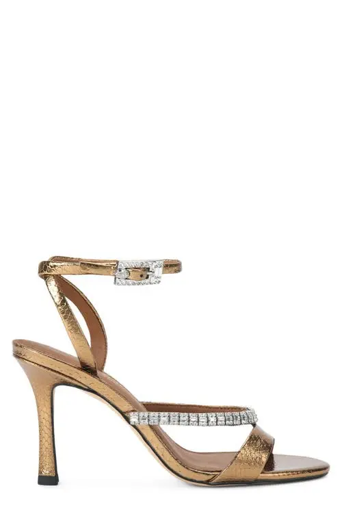 Kurt Geiger Crystal Ankle Strap Sandal - Rust/copper