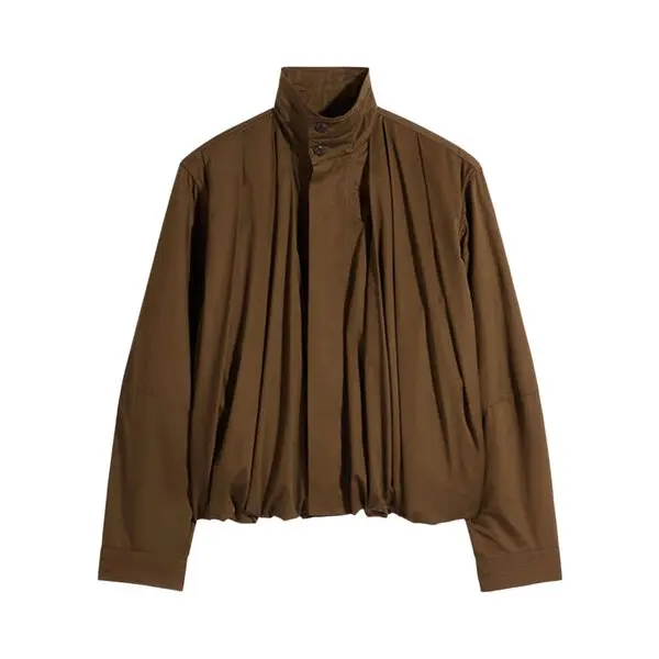 LEMAIRE Soft Pleated Blouson 'bronze - Copper