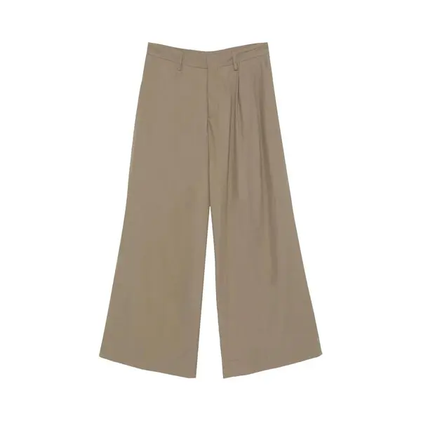 ERL Nylon Pleated Suit Trousers Woven 'khaki - Brown