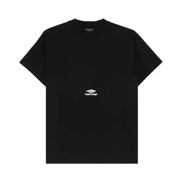 Balenciaga Short-sleeve Crew Neck T-shirt - Black
